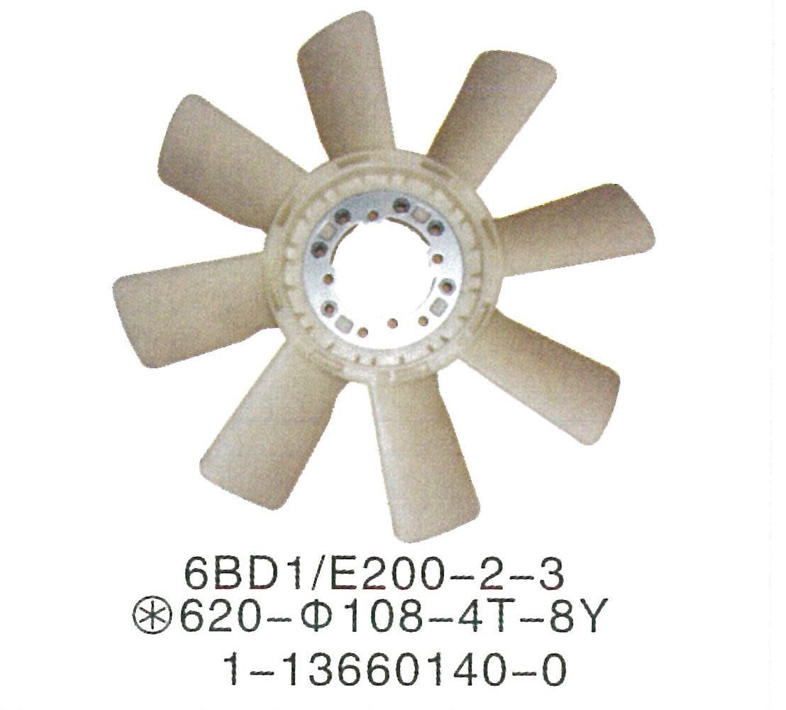 1-13660140-0 1136601400 ISUZU 6BD1 ENGINE Fan Blade FAN COOLING For ...