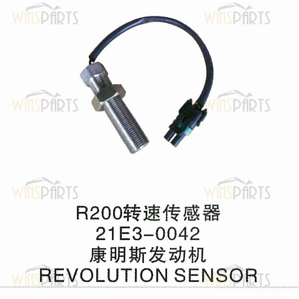 21E3-0042 21E30042 Engine RPM SENSOR SPEED Hyundai R225-7 R140LC-7 ...