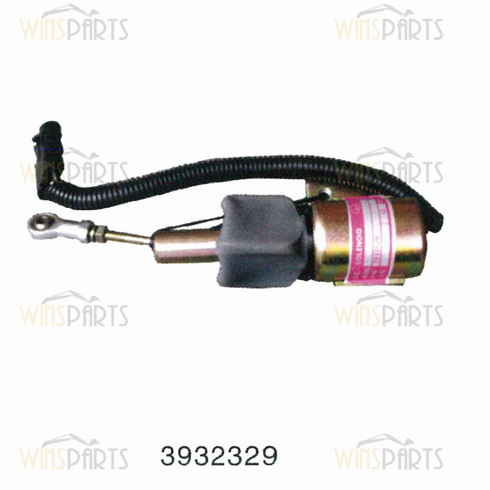 3932329 Cummins Flameout Solenoid Valve 4BT 6BT Engine 24V Fuel Shut ...