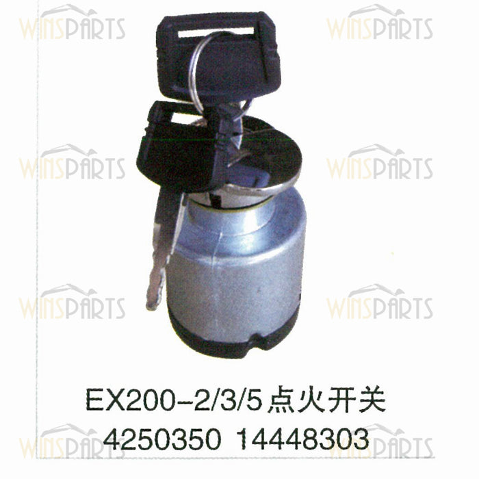 4250350 IGNITION SWITCH ASSY Engine Key Start Hitachi EX100 EX120-2 ...